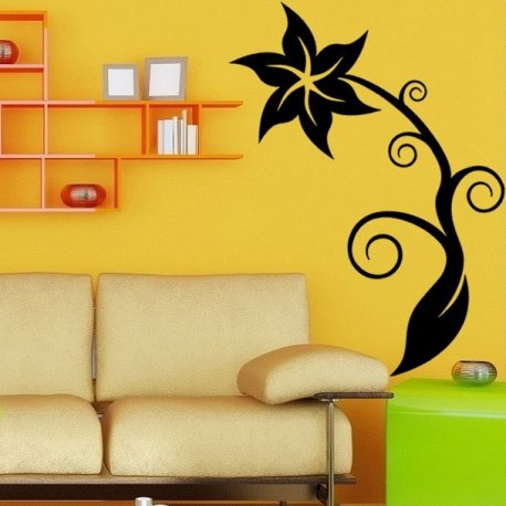 Vinilo decorativo Flor Ornamental