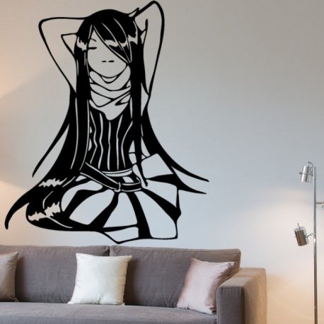 Vinilo decorativo Chica Anime Japonés