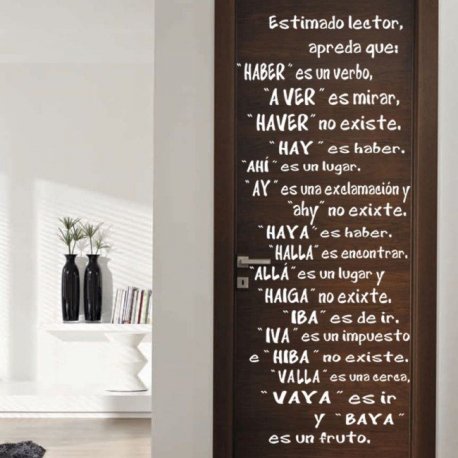 Vinilo decorativo Estimado Lector