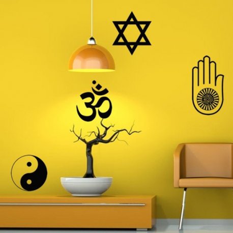 Vinilo decorativo Símbolos del Mundo