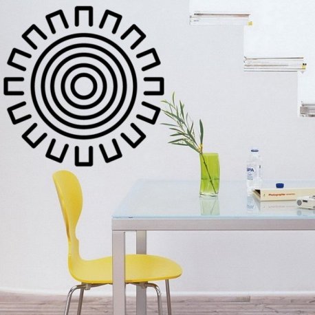 Vinilo decorativo Sol Azteca