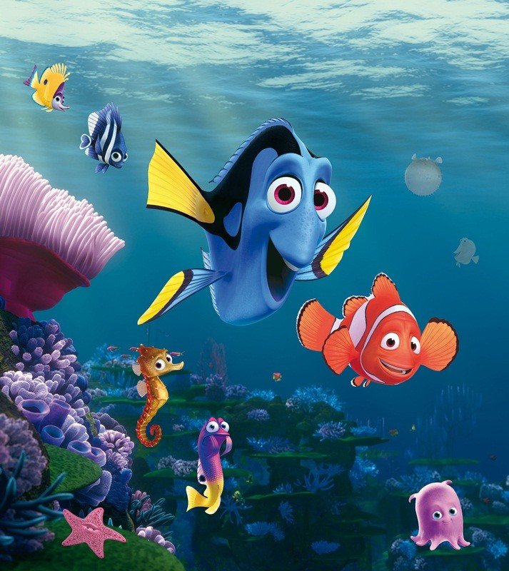 Vinilo De Pared Con Dibujos Animados De Nemo Encuentra Nemo Dory Fish