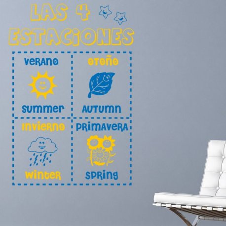 Vinilo decorativo Las Cuatro Estaciones
