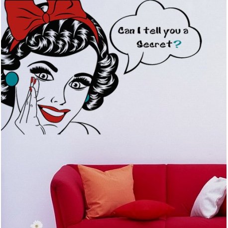 Vinilo decorativo Te Puedo Contar un Secreto...