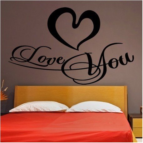 Vinilo decorativo Corazón Love You