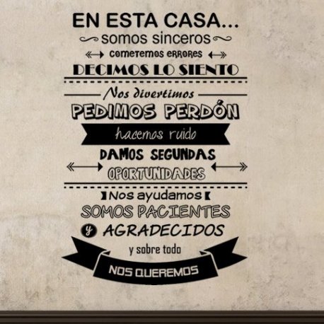 Vinilo decorativo Esta es mi Familia